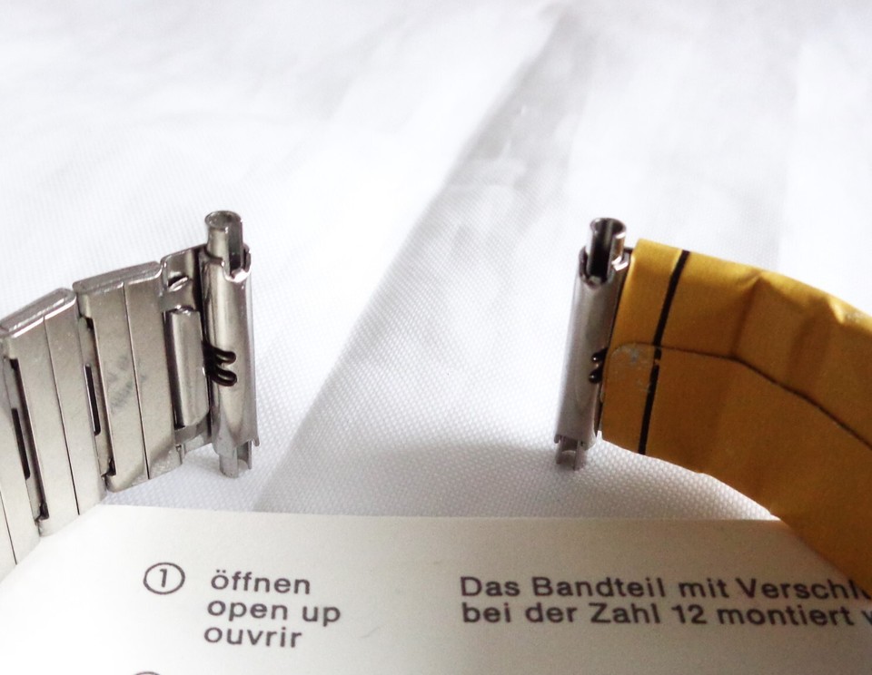 Vintage 18mm -22mm Expandro W German St Steel expandable Men Watch ...