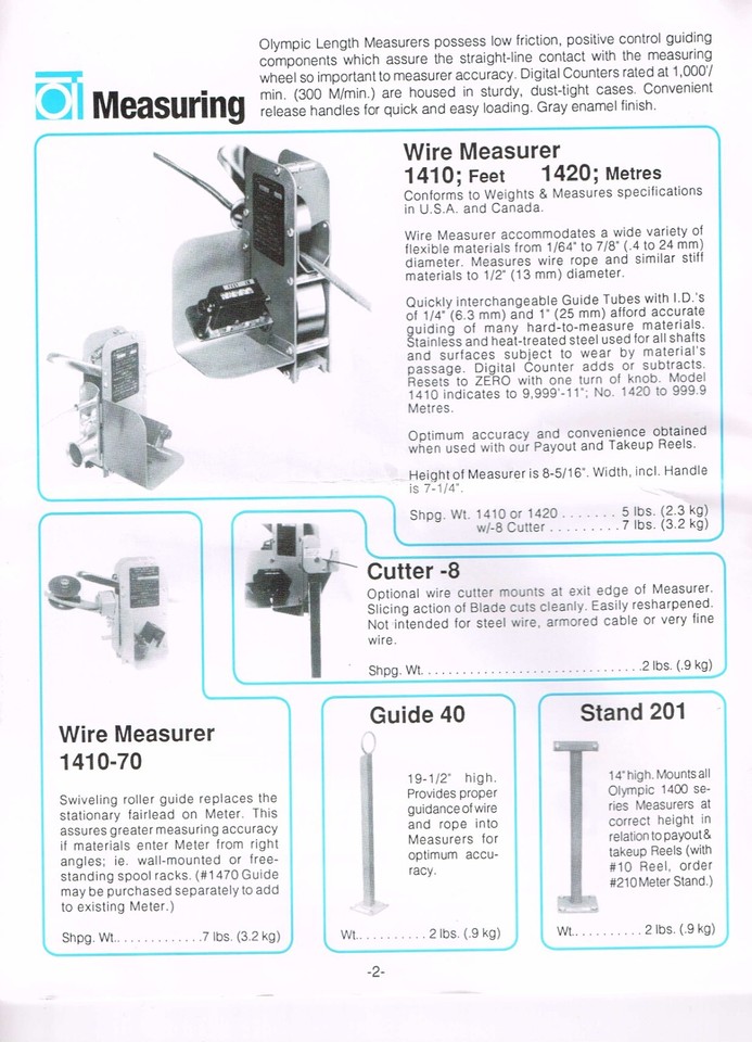 Hykon Olympic Benchtop Measure Counter Cutter Coiler Meter Set Complete ...