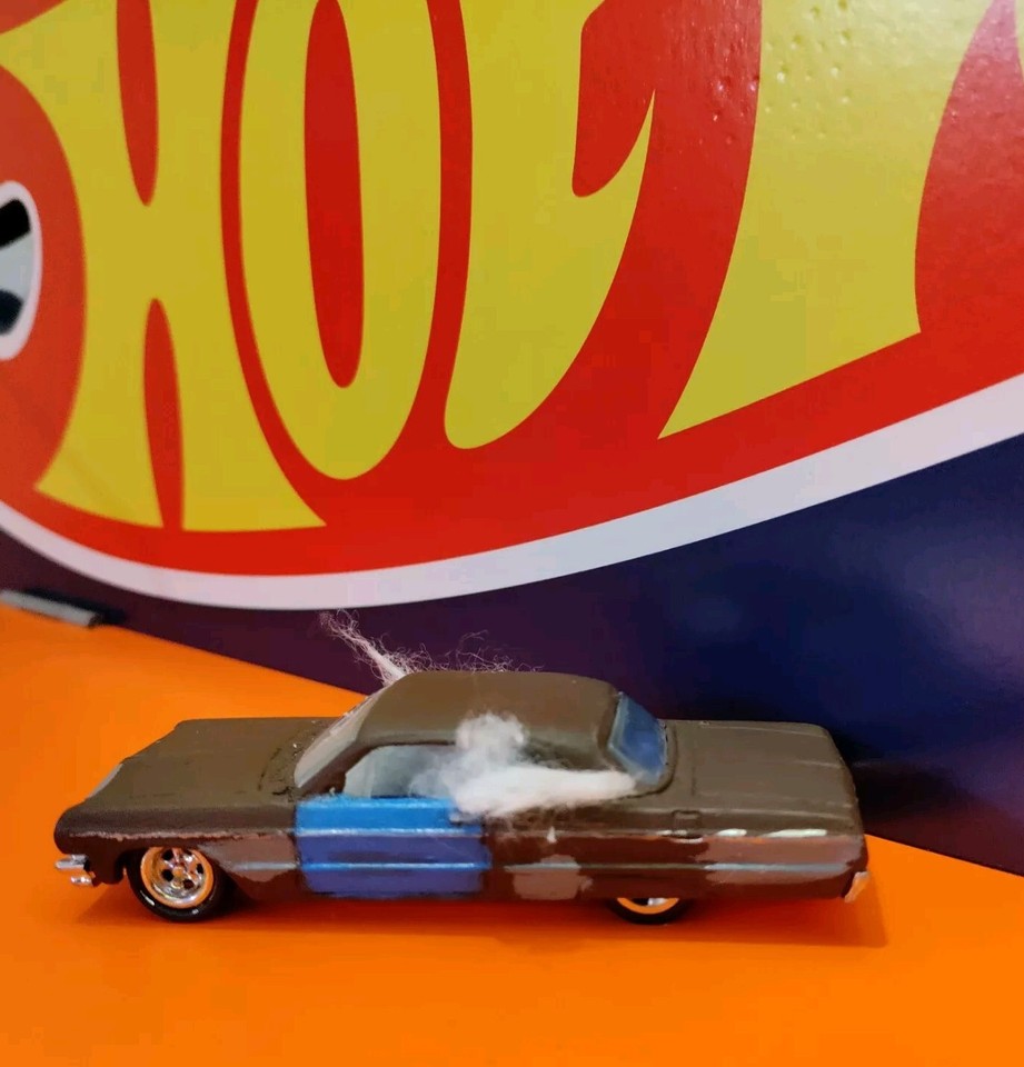 Custom Hotwheels 64 impala Cheech and Chong Car Up In Smoke W/ Car ...