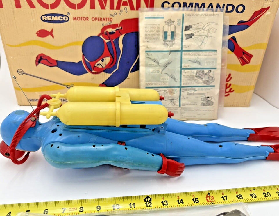 Vintage 1961 Remco Frogman US Navy Commando In Original Box !! | eBay