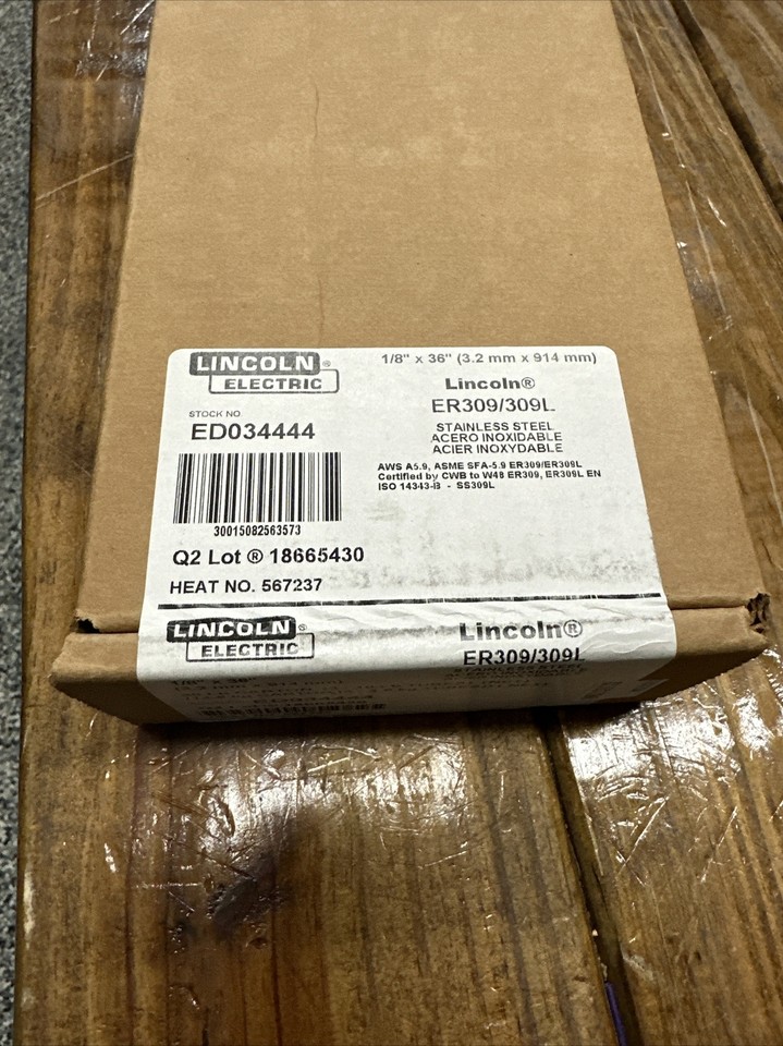 Lincoln Electric Tig Welding Rods: Stainless steel. ER309/309L, 1/8 X ...
