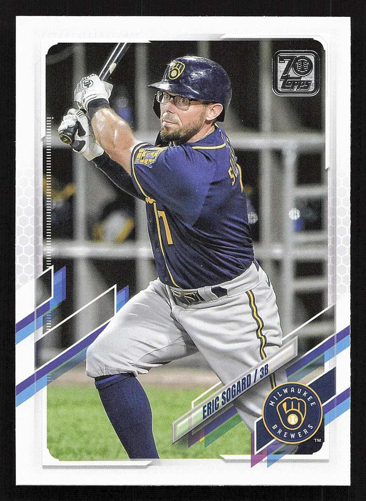 2021 Topps Eric Sogard #21 Milwaukee Brewers | eBay
