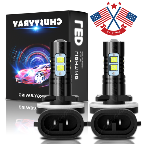 1 Pair 881 LED Fog Light Driving Bulbs 862 886 889 894 896 898 Xenon ...