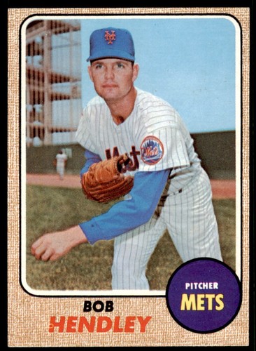 1968 Topps Bob Hendley EX-MINT New York Mets #345 | eBay