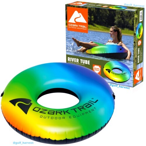 Ozark Trail River/Pool Inflatable Durable 39" Tube Float, Rainbow - NEW ...