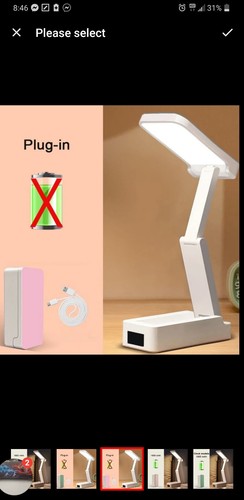 LED Desk Lamp Touch Sensor Reading Foldable Table Lamp Eye Caring ...