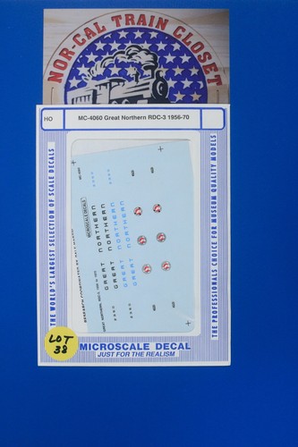 Microscale Decals HO Scale Great Northern RDC-3 1956-1970 Lot 38-40 | eBay