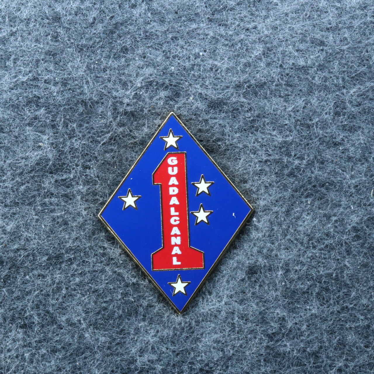 Military Hat Pin: 1st Marine Division Guadacanal Pin [2"] | eBay