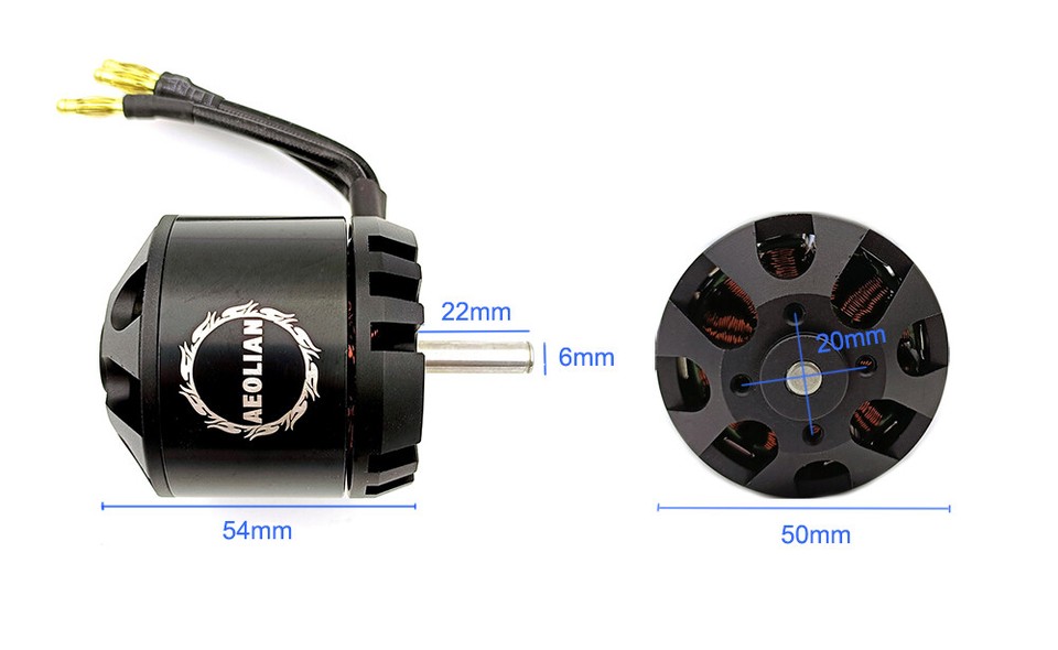Aeolian C5055-400KV Brushless Motor for RC Airplane Fixed-wing | eBay