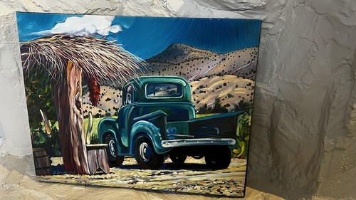 Ed Samuels Hand Signed “Green Truck” Hand Signed Canvas Print | eBay