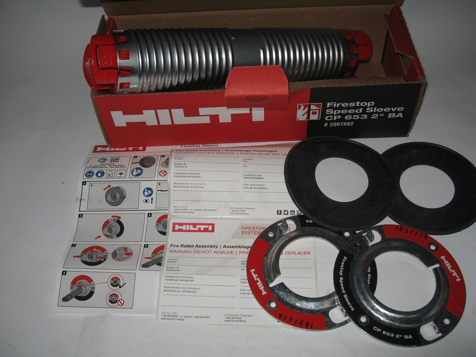 Hilti 2097882 Firestop Speed Sleeve Kit CP 653 2" fire protection ...