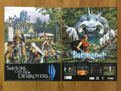 Summoner Playstation 2 PS2 2000 Vintage Game Print Ad/Poster Official ...