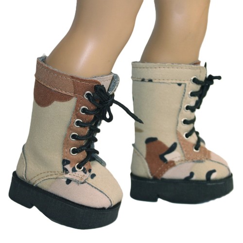 Desert Camo Camouflage Army Military Combat Boots fit American Girl ...