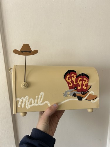 Vintage Western Cowboy Cowgirl Themed Mailbox | eBay