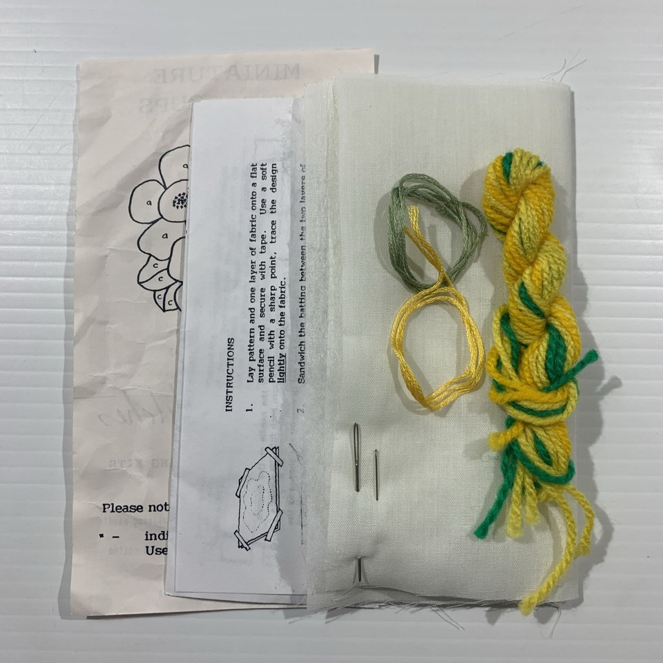 Dainty Stitches Australia Shadow Trapunto Quilting Kit Miniature ...