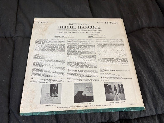 Herbie Hancock lp Empyrean Isles Blue Note BST 84175 Stereo | eBay