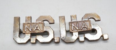 WWI Bronze USNA National Army Officer Insignia Pins Set RARE TIFFANY ...