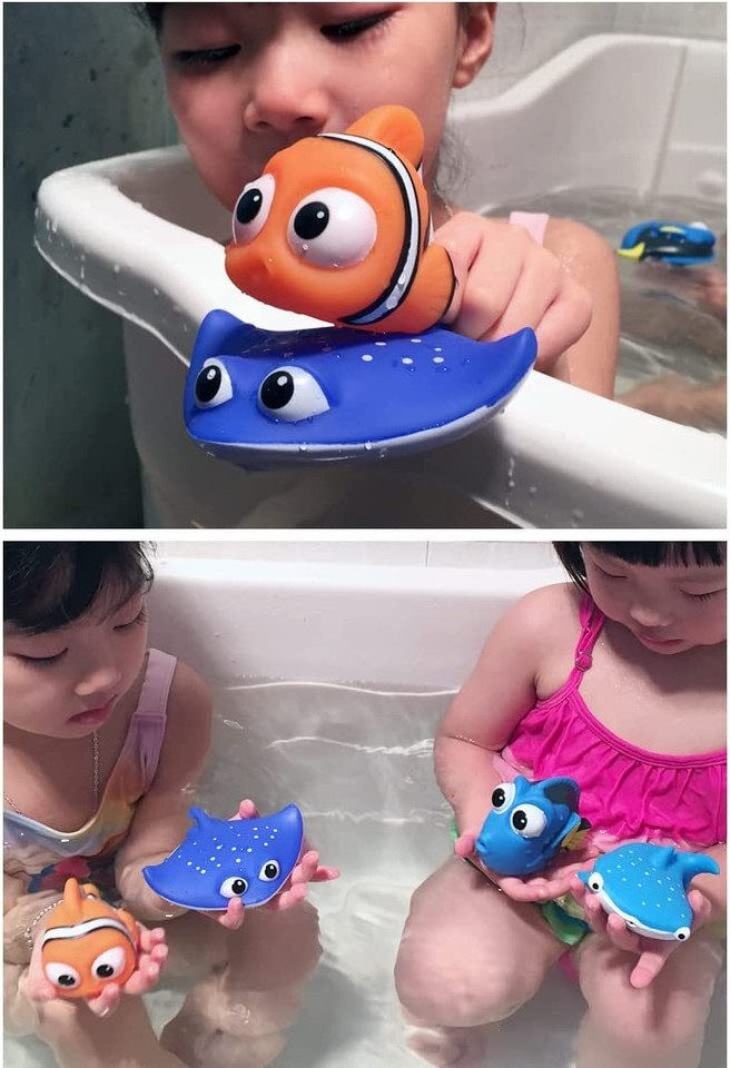 Kids Bath Toys Finding Dory Nemo Bath Squirters Bath Toys Baby Floating Squirt | eBay UK
