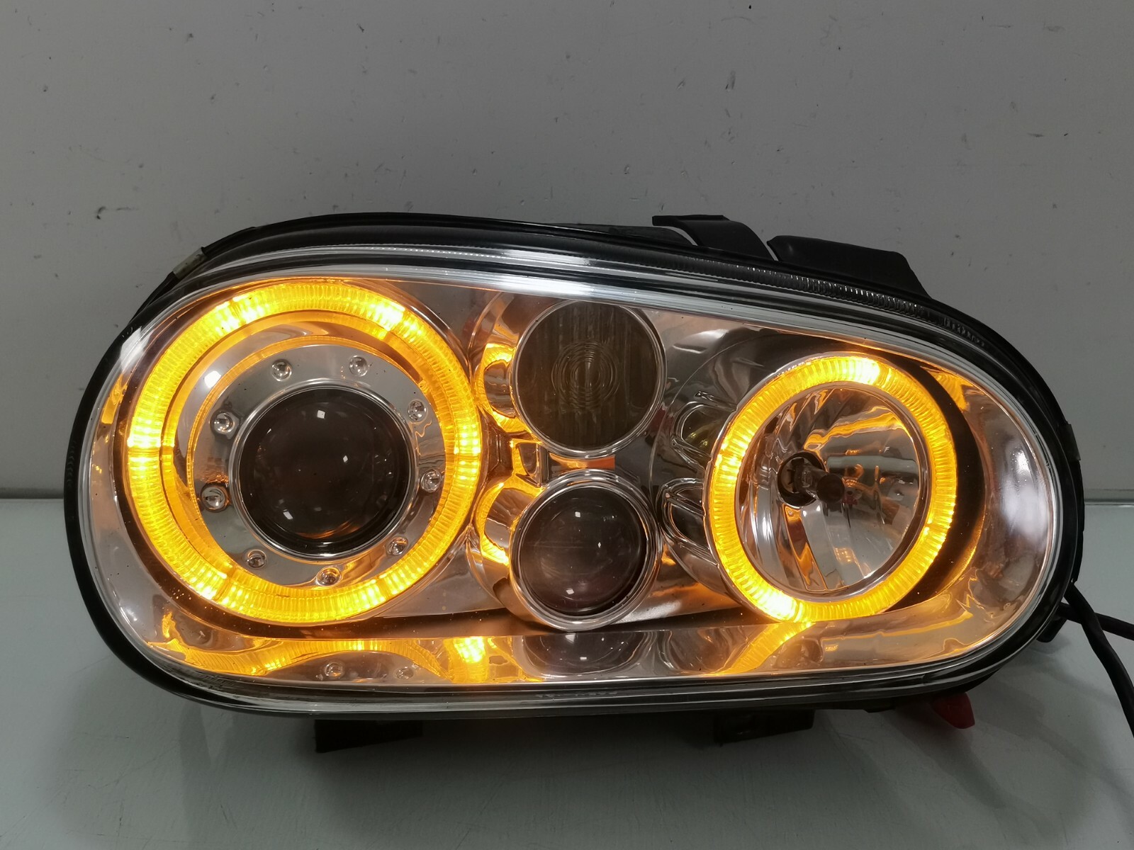 VW Golf R32 GTI MK4 00-05 VALEO LED Rings PROJECTOR Head Lights Lamps 1 ...