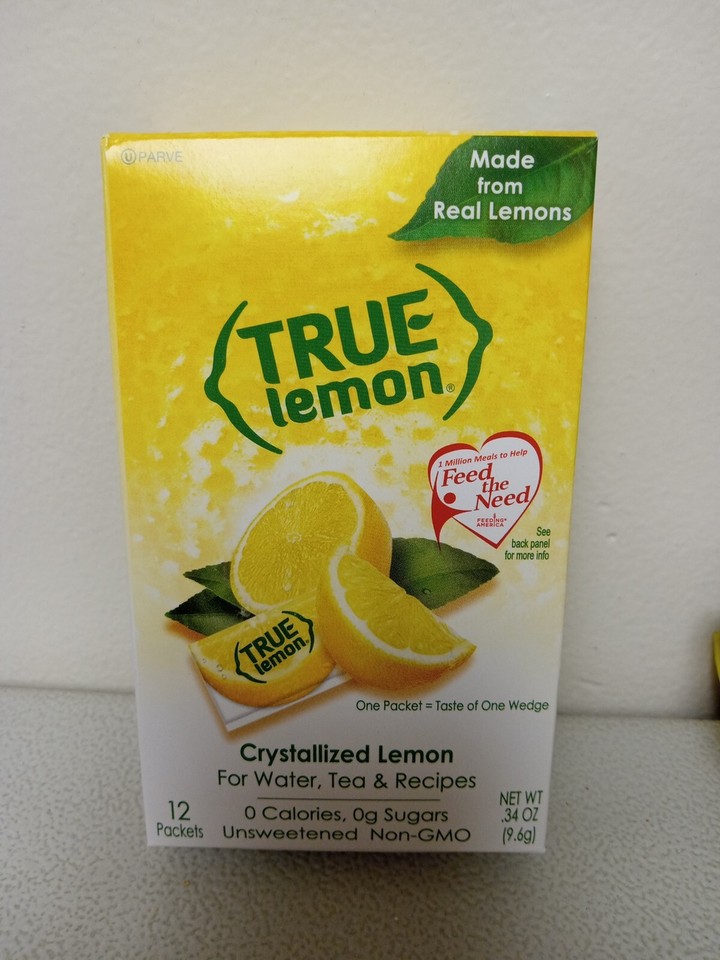 TRUE LEMON Citrus Water Enhancer 12 Packets 0 Calorie 0 Sugar ...