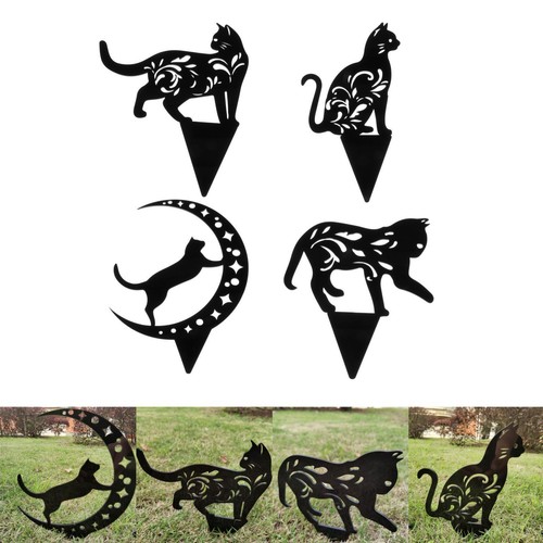 Chat Kitty Acrylique Animal Silhouette Jeu Jardin Cour Décor | eBay