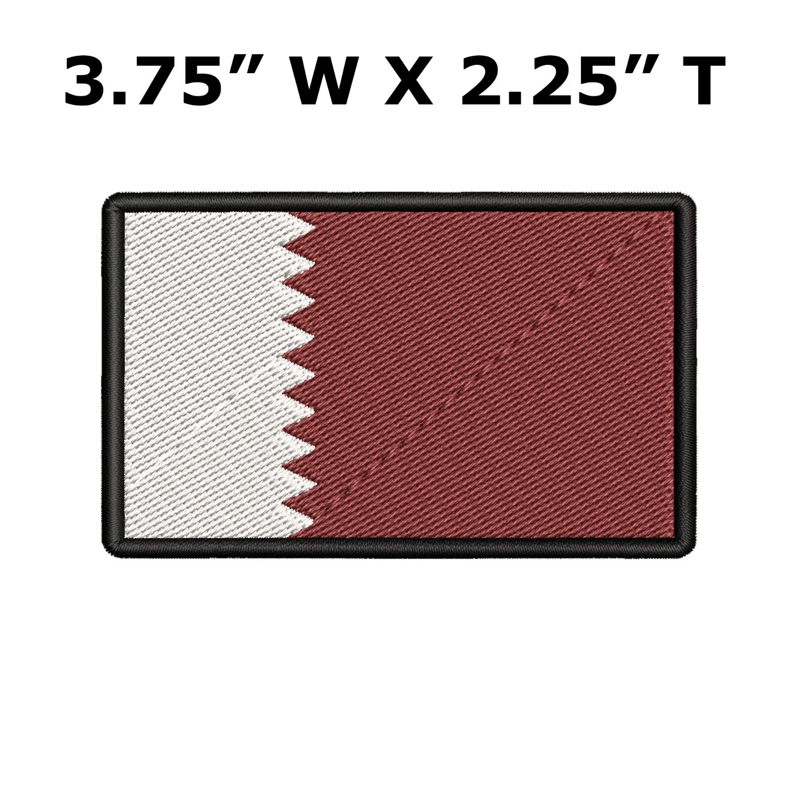 QATAR FLAG embroidered iron-on PATCH ARAB MUSLIM MIDDLE EAST EMBLEM ...