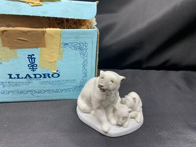 Lladro "MINI POLAR BEAR FAMILY" Figurine ~ #5434 ~ With Box | eBay