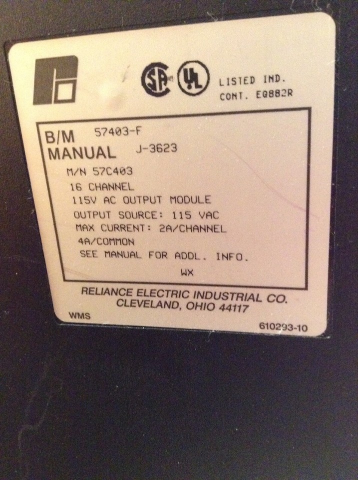 Reliance AutoMax 57C403 115V AC High Output | eBay