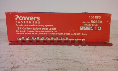 POWERS FASTENERS .27 CALIBER SAFETY STRIP LOADS POWER LEVEL 5 | eBay