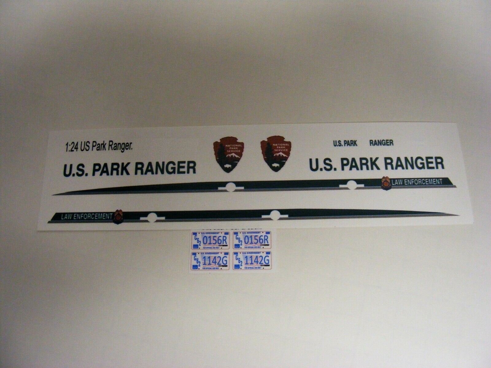 US Park Ranger Water Slide Decals 1:24 for 2015 Motormax Explorer | eBay