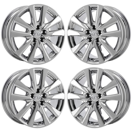 18" LEXUS GS350 PVD BRIGHT CHROME WHEELS-C RIMS FACTORY OEM 74269 ...