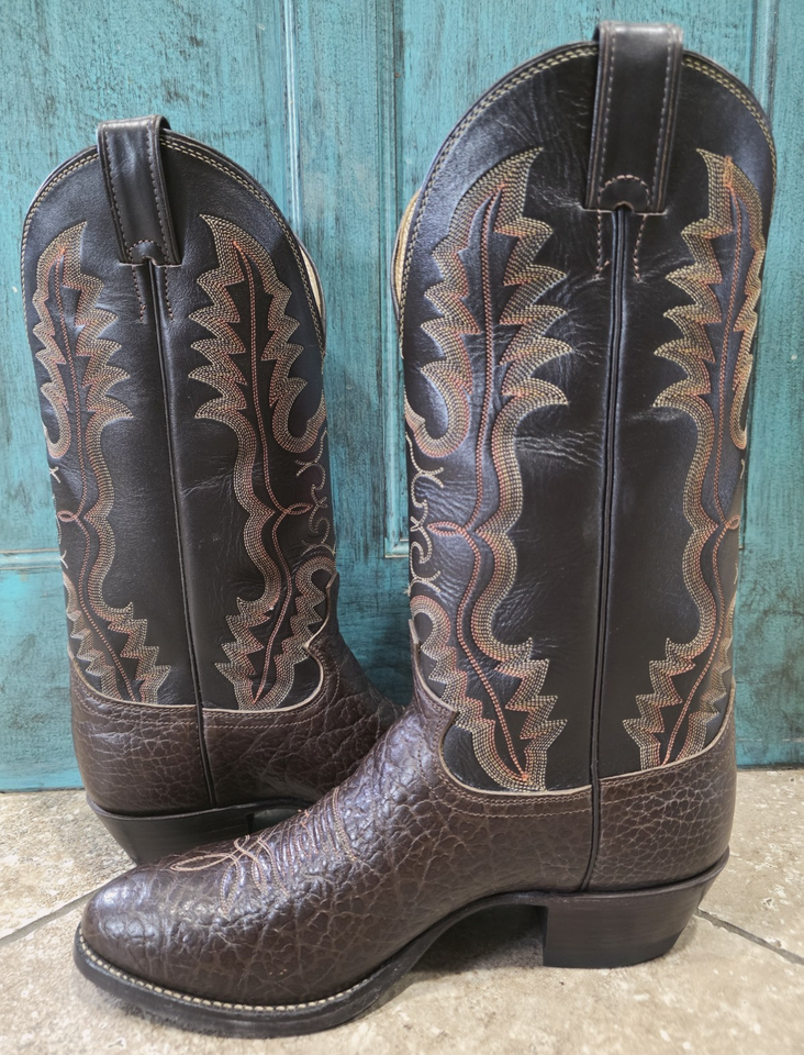 Justin Boots #2222 9D Walking Dead Rick Grimes Screen Accurate Brown Bullhide | eBay