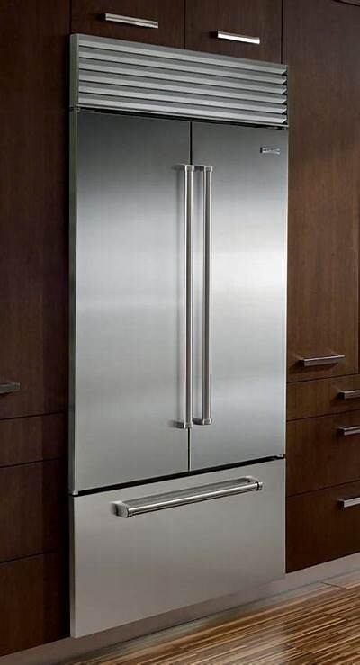 Sub Zero 36” French Door - Stainless Steel Flush Inset Pro Handle ...