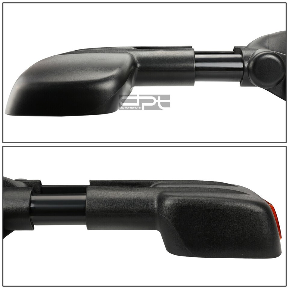 Fit 03-07 Gm Gmt800 Power+Heated+Led Signal Light Rear View Towing ...