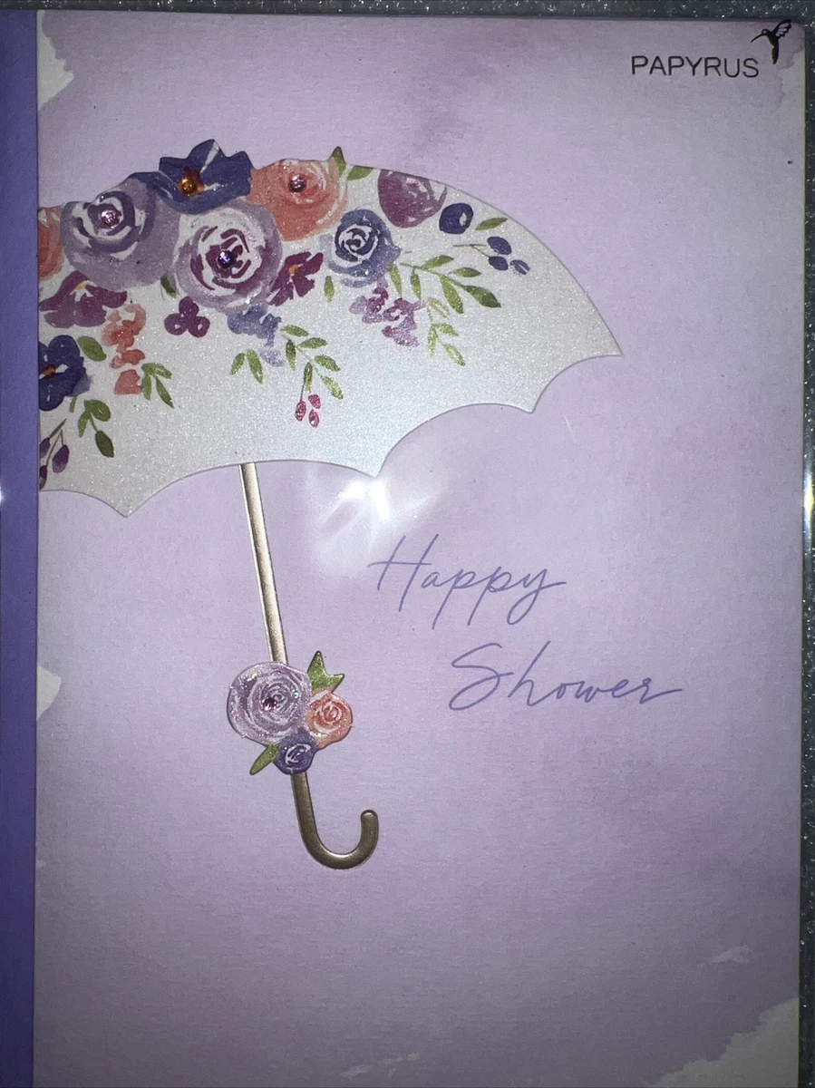 Bridal Shower Umbrella Purple