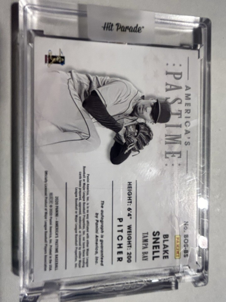 BLAKE SNELL AUTOGRAPH 2020 AMERICA'S PASTIME BOYS OF SUMMER AUTO #BOS ...