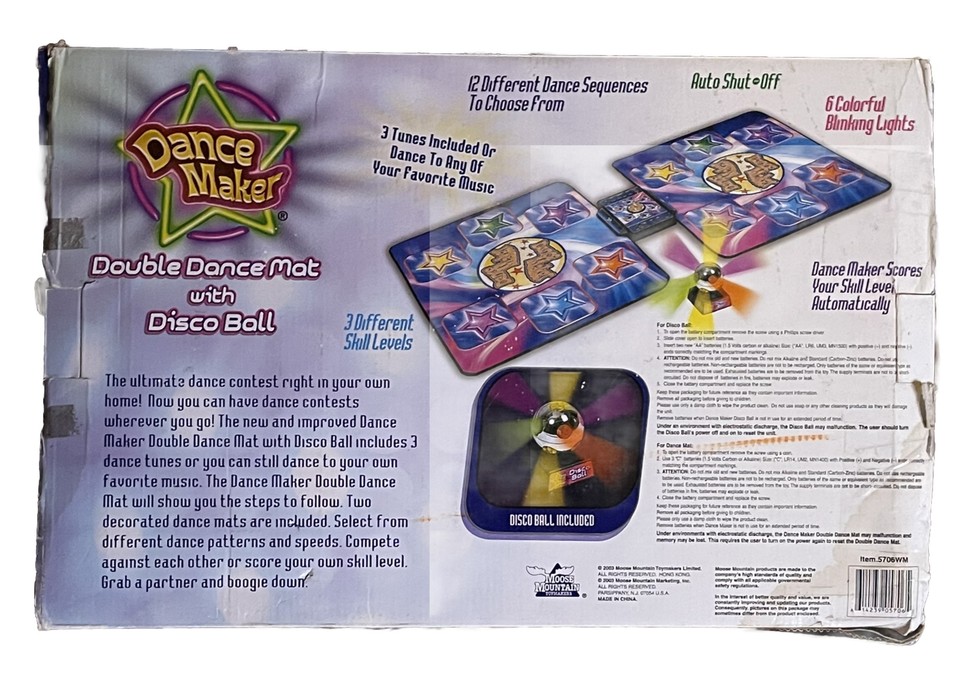 Dance Maker 2 Pads Mats Dancing In The Dark 2 Moose Mountain 2004 ...