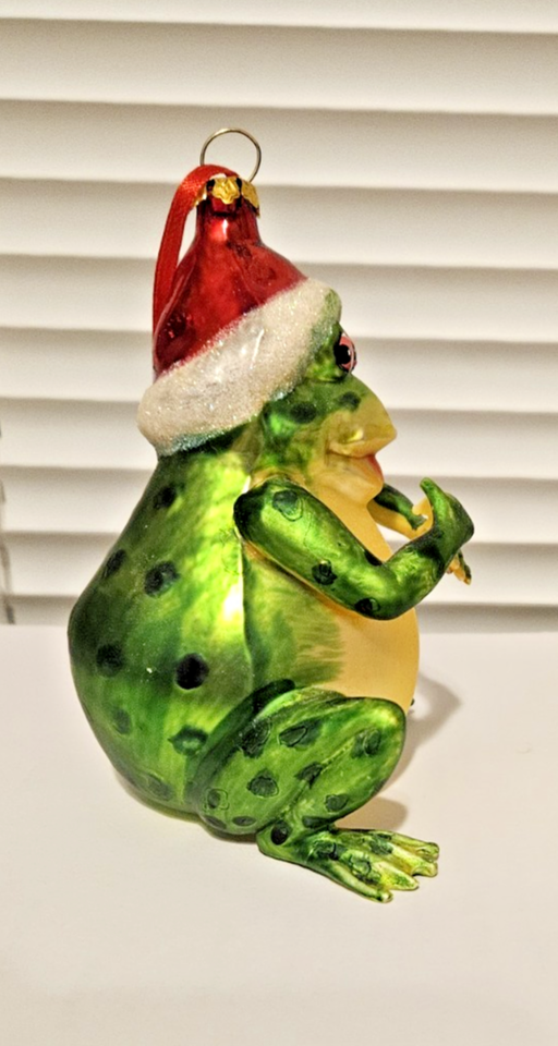 Vintage December Diamonds Jester Frog Ornament | eBay