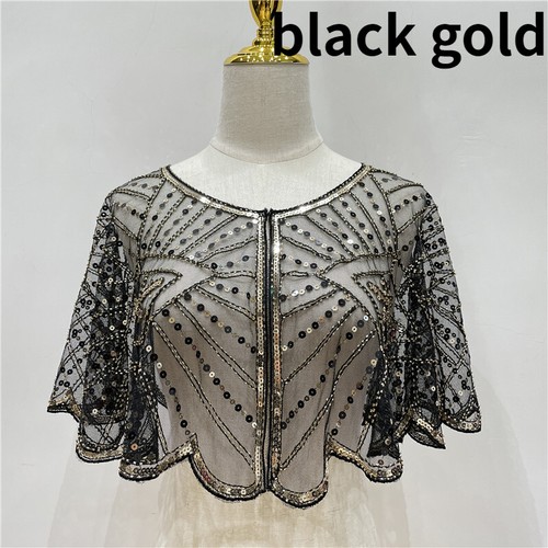 Lady Sequin Mesh Cape Shawl Glitter Sheer Bling Party Stage Dance ...