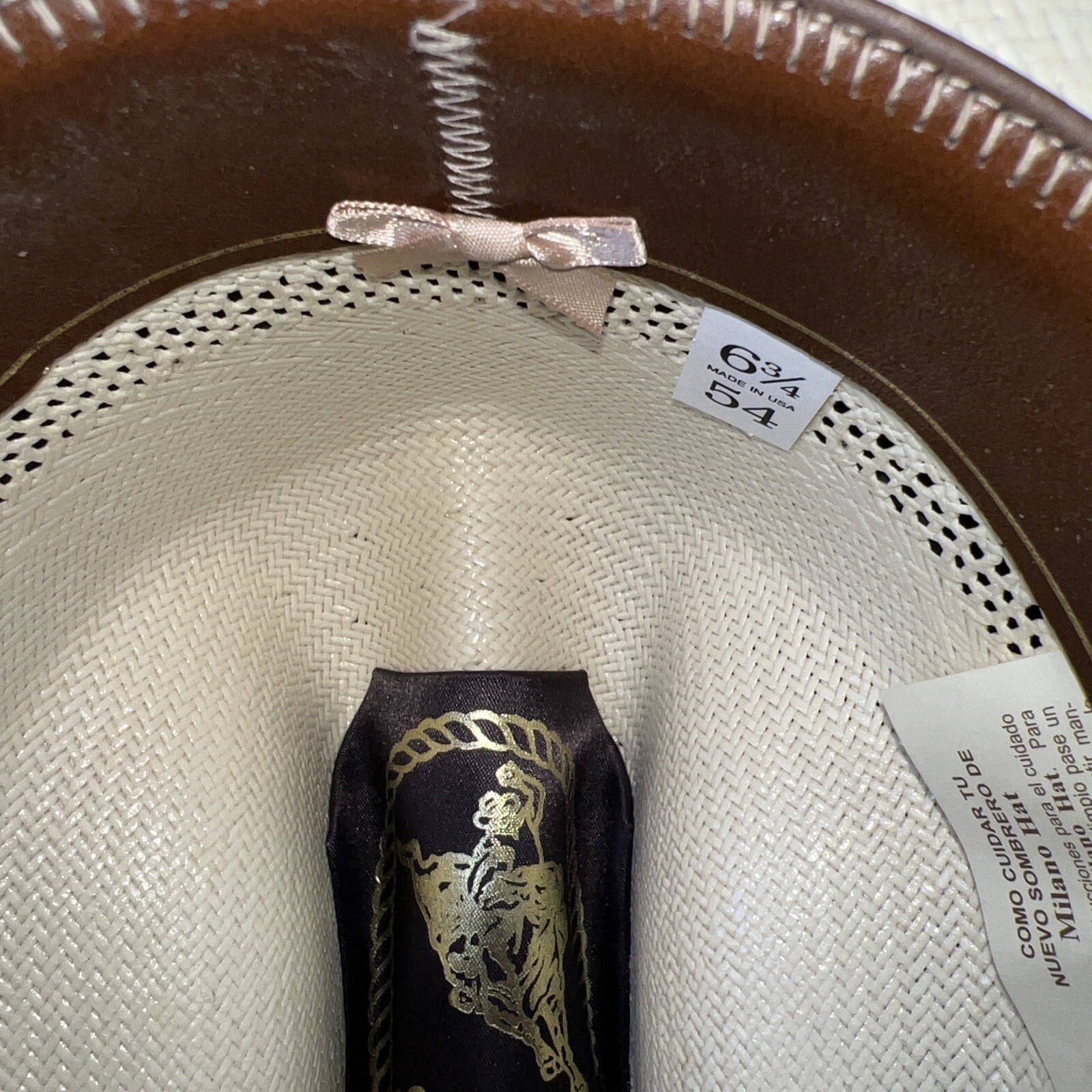 LARRY MAHAN by Milano 10x Straw Western Hat MARSHALL 6 3/4 54 Cavenders ...