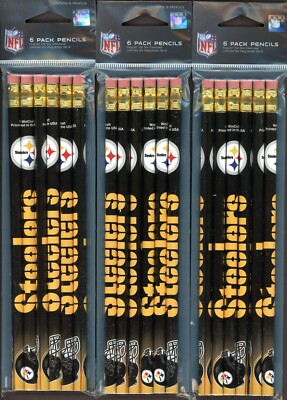 PITTSBURGH STEELERS ~ Lot of (18) Official NFL Team Pencils ~ New! | eBay