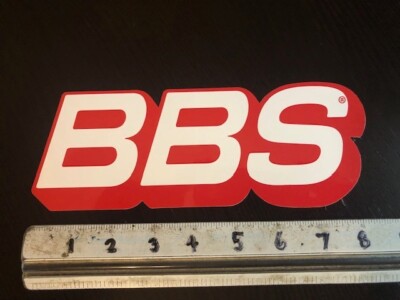 BBS Racing Wheels RED Decal 8x3 OEM | eBay