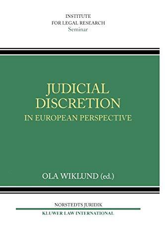 Judicial Discretion in European Perspective 9789041120229 Fast Free ...