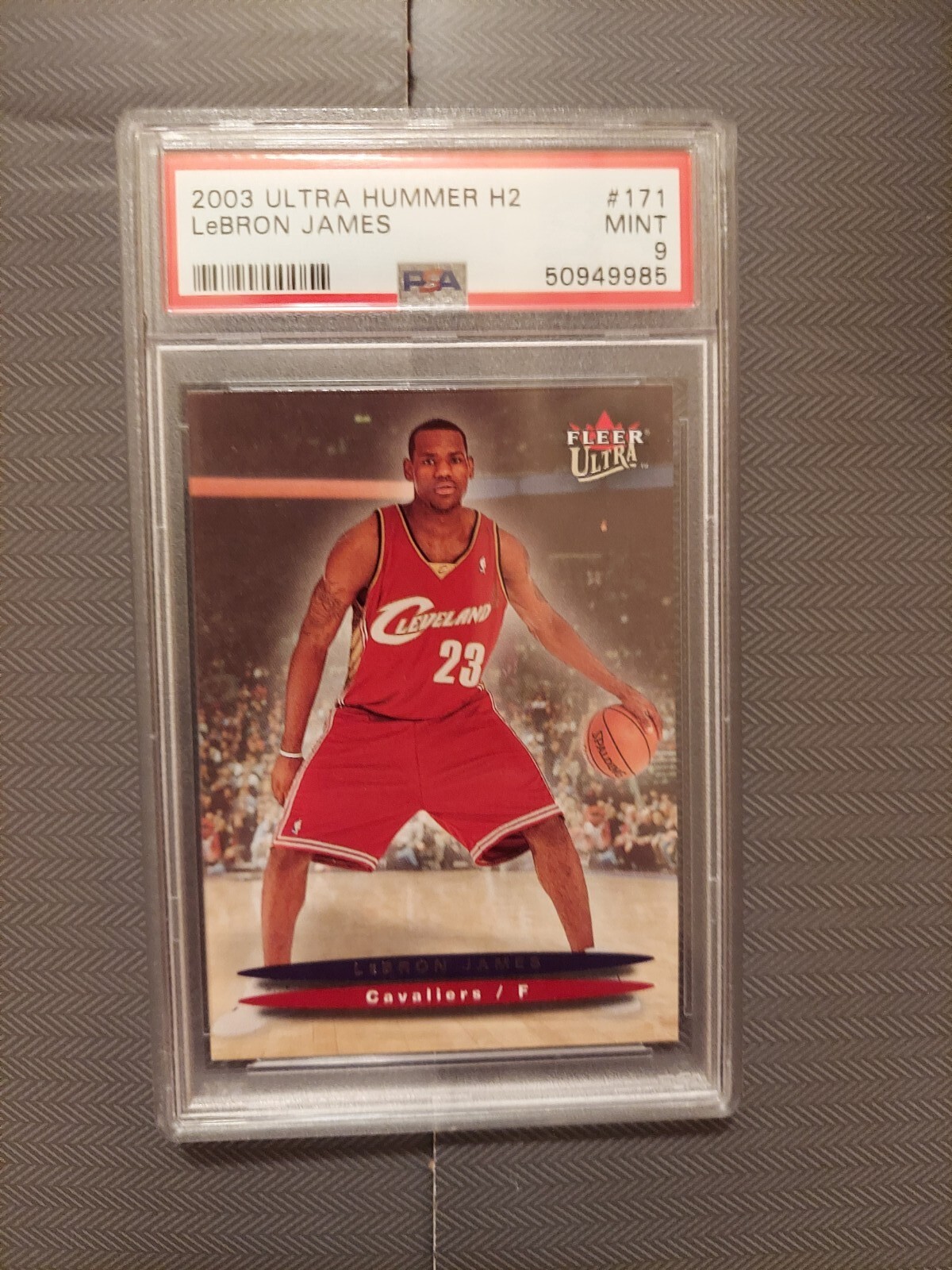 2003-04 Fleer Ultra Hummer H2 LeBron James ROOKIE RC #171 PSA 9 MINT | eBay