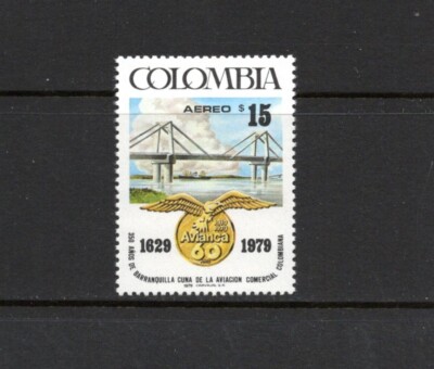 R7270 Colombia 1979 Magdalena Bridge, AVIANCA Airlines 1v. MNH | eBay