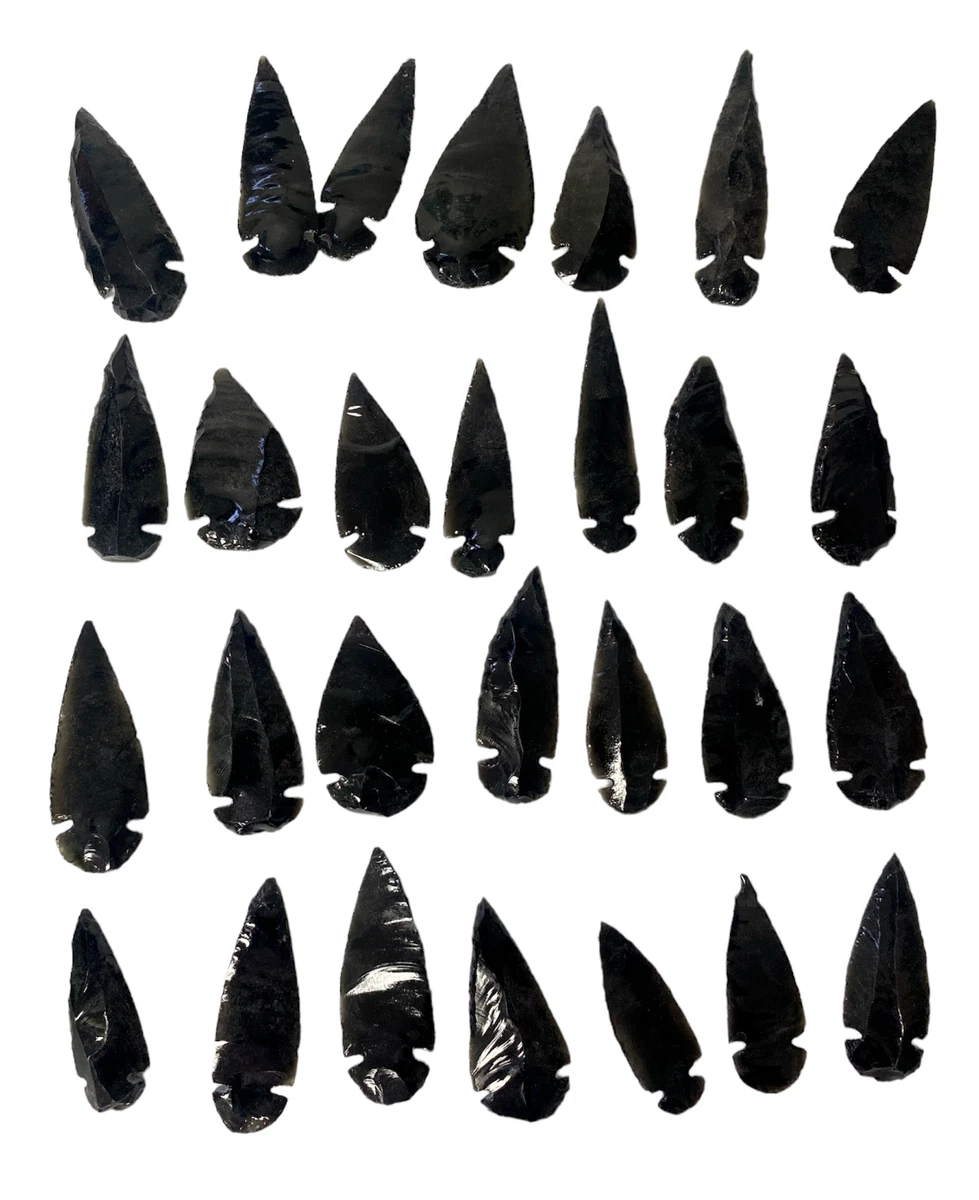 Authentic Obsidian Arrowheads