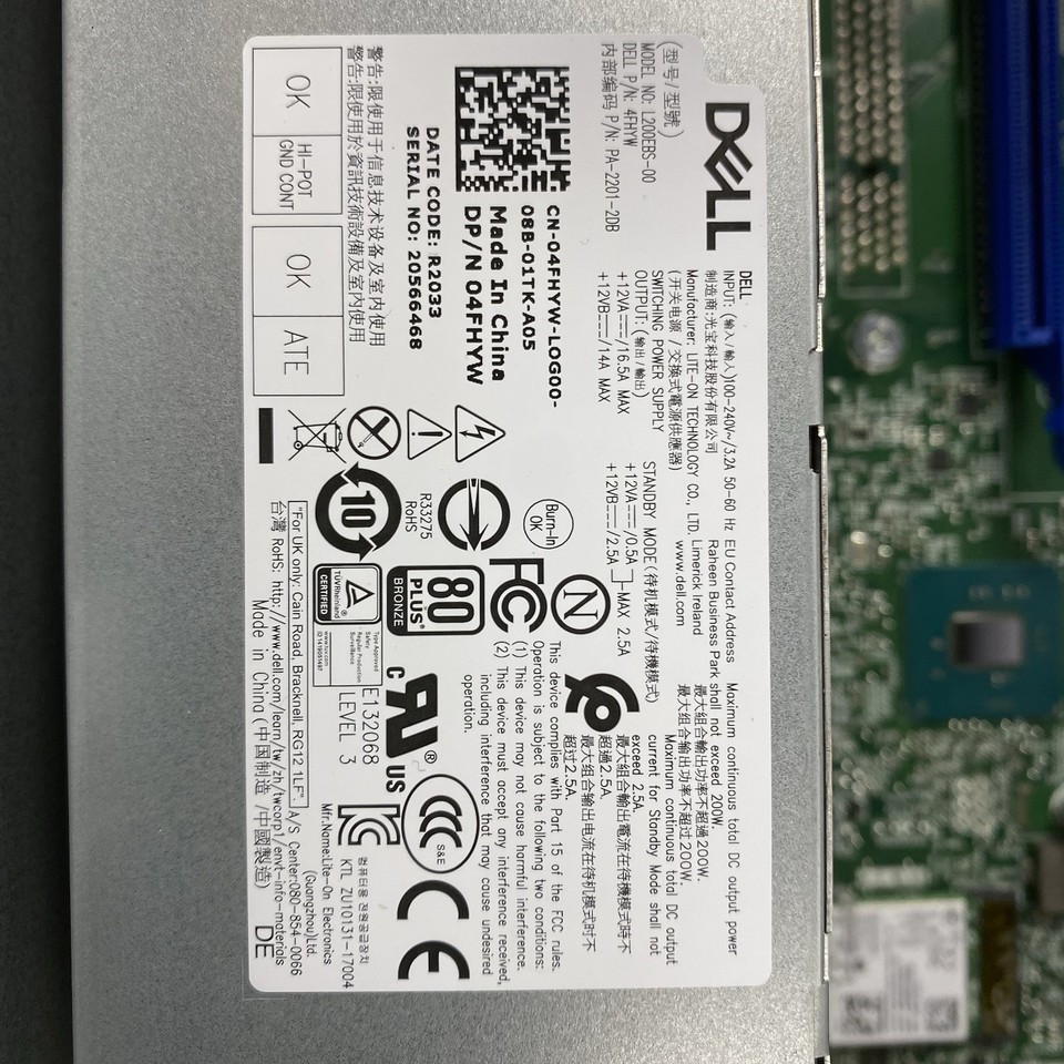 Dell Inspiron 3880 MT Intel Core i5-10400 2.9GHz 1x8GB RAM No HDD No OS ...