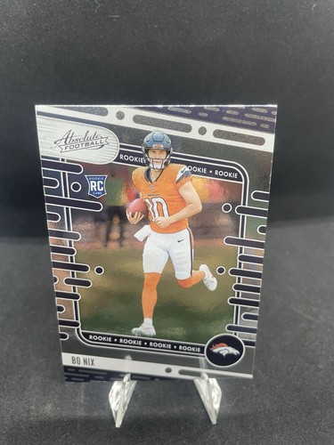 2024 Panini Absolute Football Bo Nix #112 Rookie Card Denver Broncos RC ...