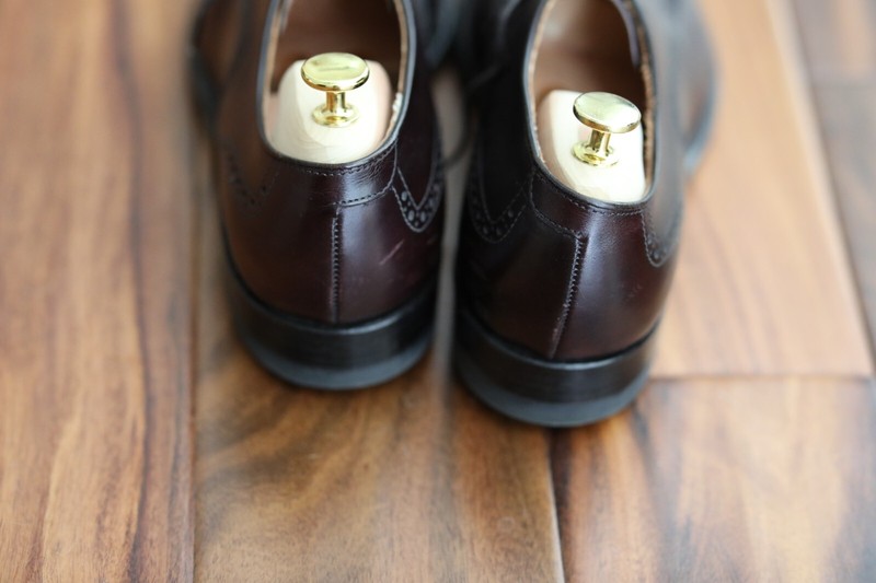 Alden N0505 Burgundy Calfskin Medallion Tip Blucher | Alden Model Project