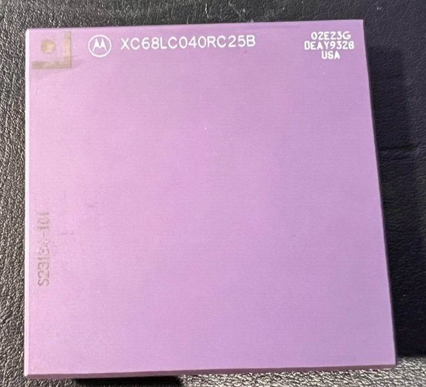 Motorola 68040 XC68LC040RC25B CPU@25MHz PGA Vintage APPLE MACINTOSH | eBay